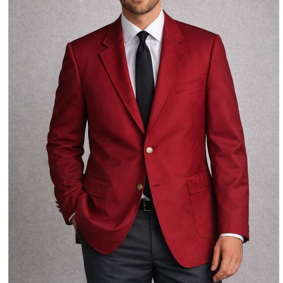 No Brand | Suits & Blazers | Vintage Red Rust Blazer Jacket Deer ...